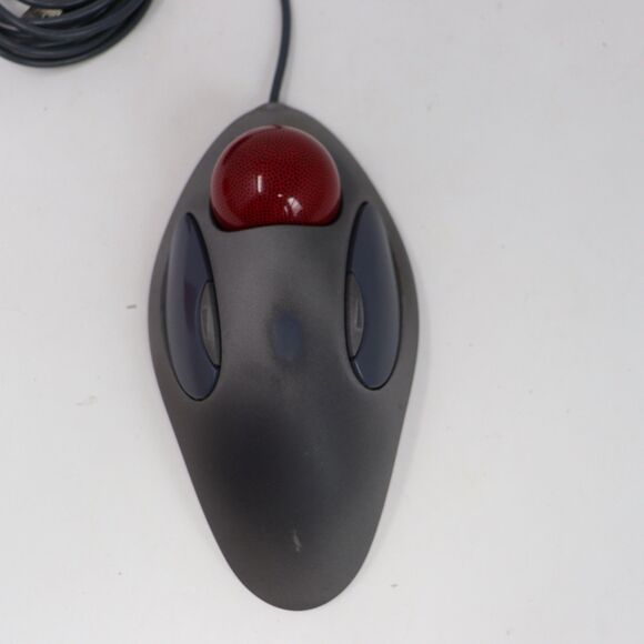 Logitech | Other | Logitech Marble Optical Trackball Ergonomic Red ...